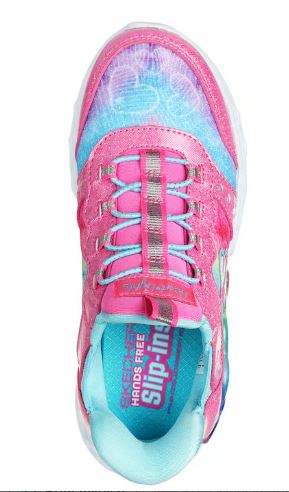 Skechers 303755L Girls Slip-ins: Infinite Heart Lights: PKMT ...